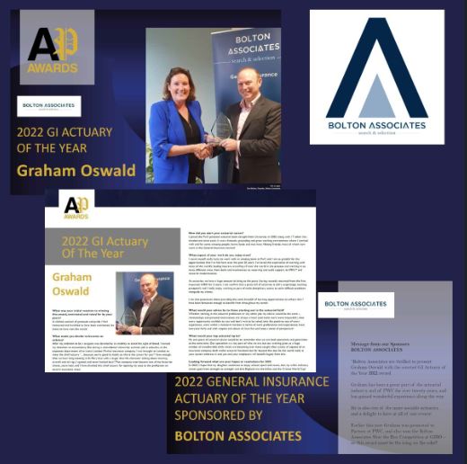 2022 GI Actuary of the Year - Graham Oswald | Bolton Associates